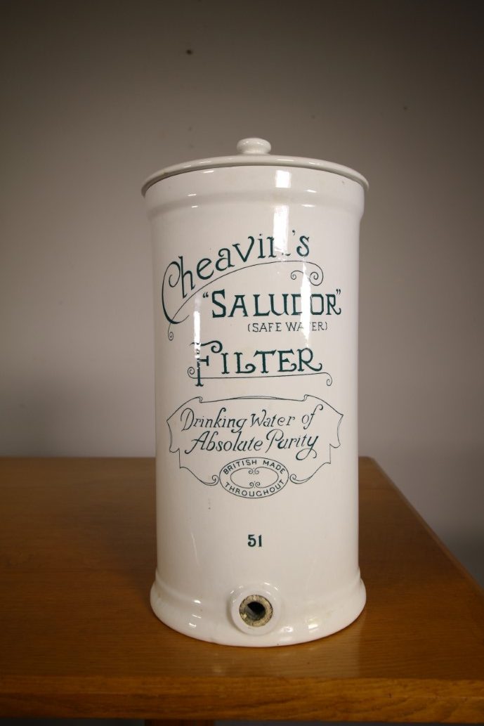 19th Century Creamware Antique Water Purifier - Miles Griffiths Antiques
